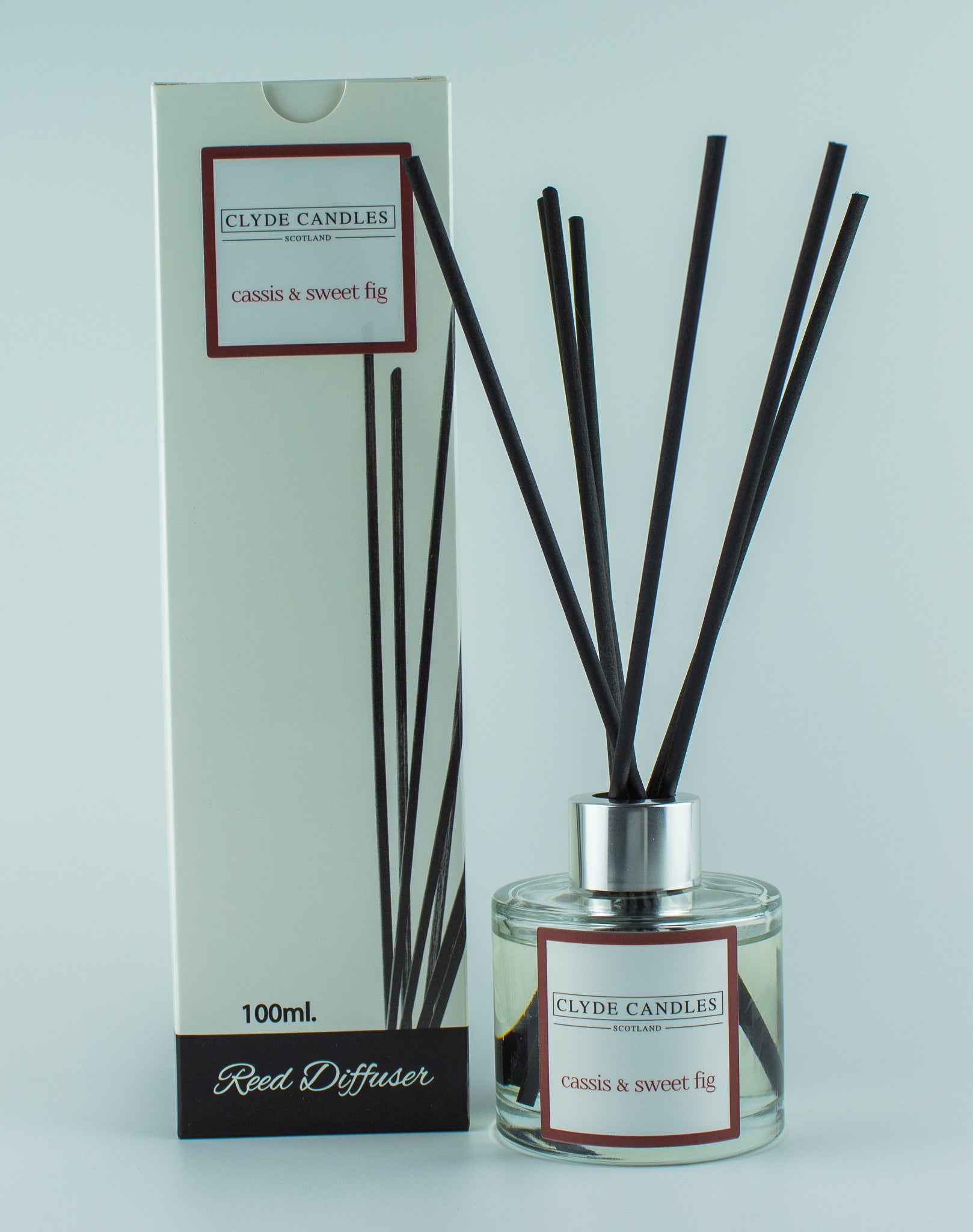 Cassis & Sweet Fig Reed Diffuser - Clyde Candles, Luxury Diffuser Oil ...